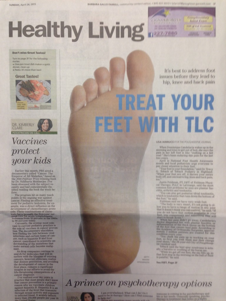 Poughkeepsie Journal Healthy Living Foot Care Dr. Toback | Toback ...